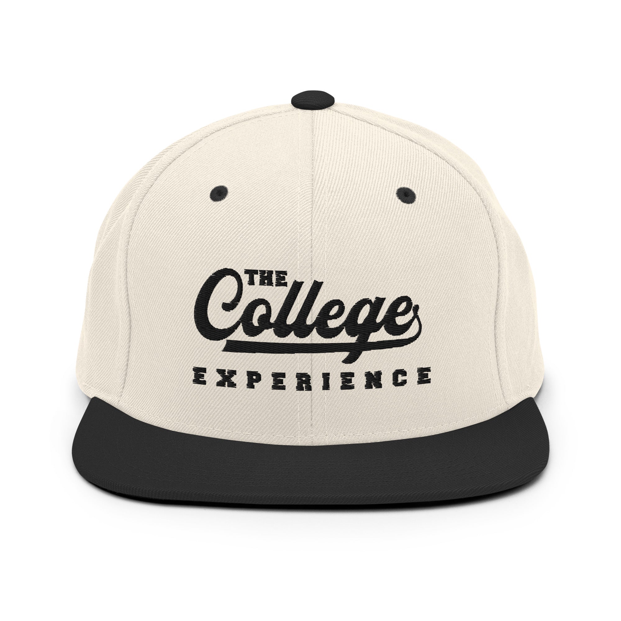 The College Experience - Snapback Hat (Black Logo) – SGPN