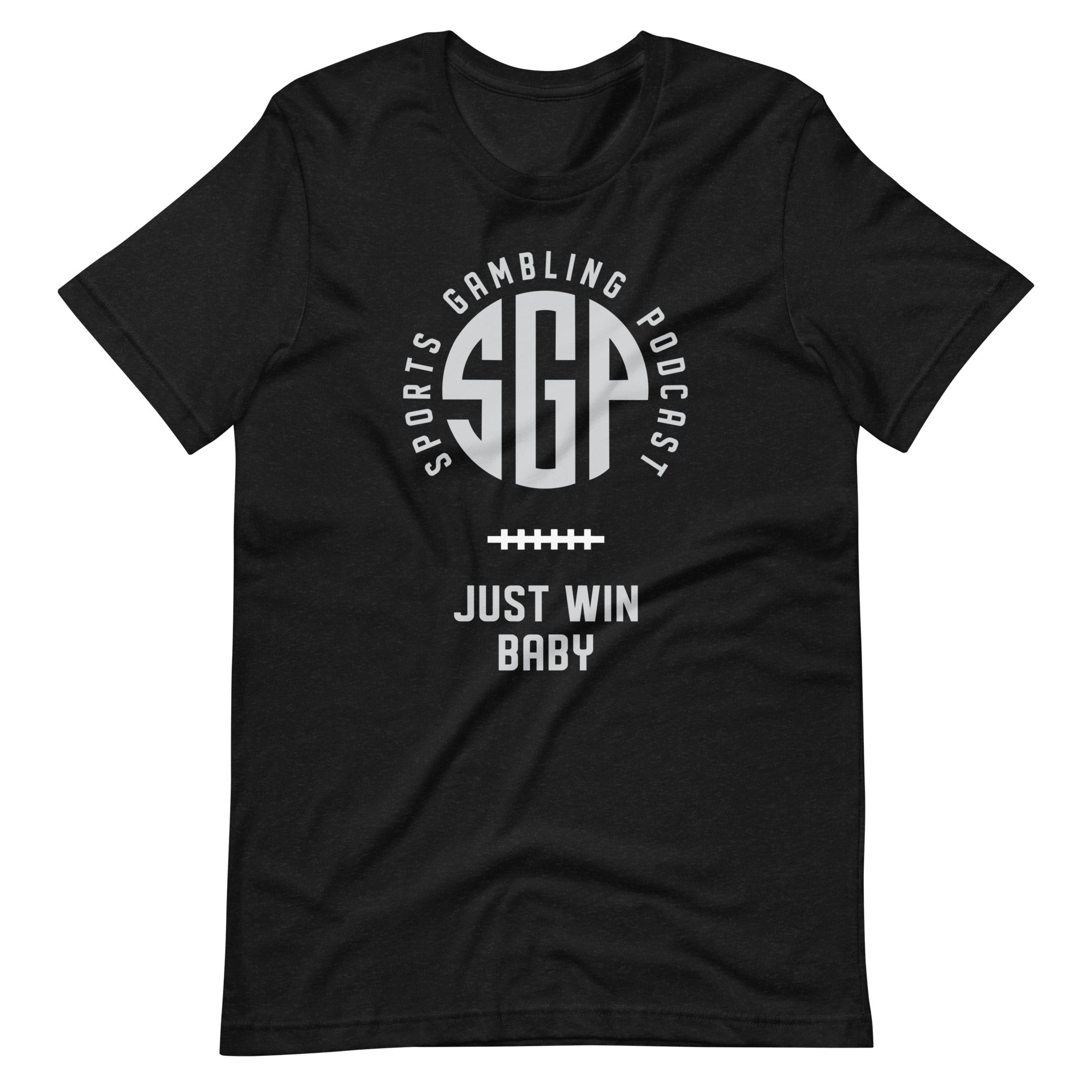 SGP - Just Win Baby - Sunday edition - Heather Black Unisex t-shirt – SGPN